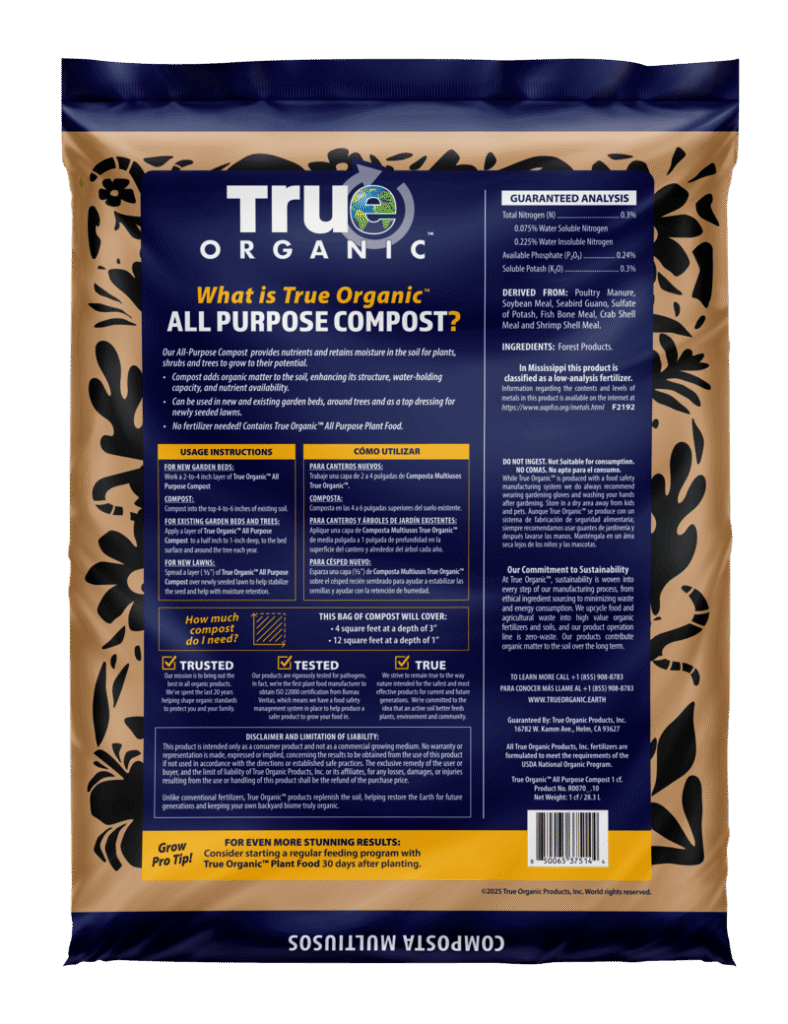 All-Purpose Organic Compost - Peat-Free & OMRI Listed | True Organic